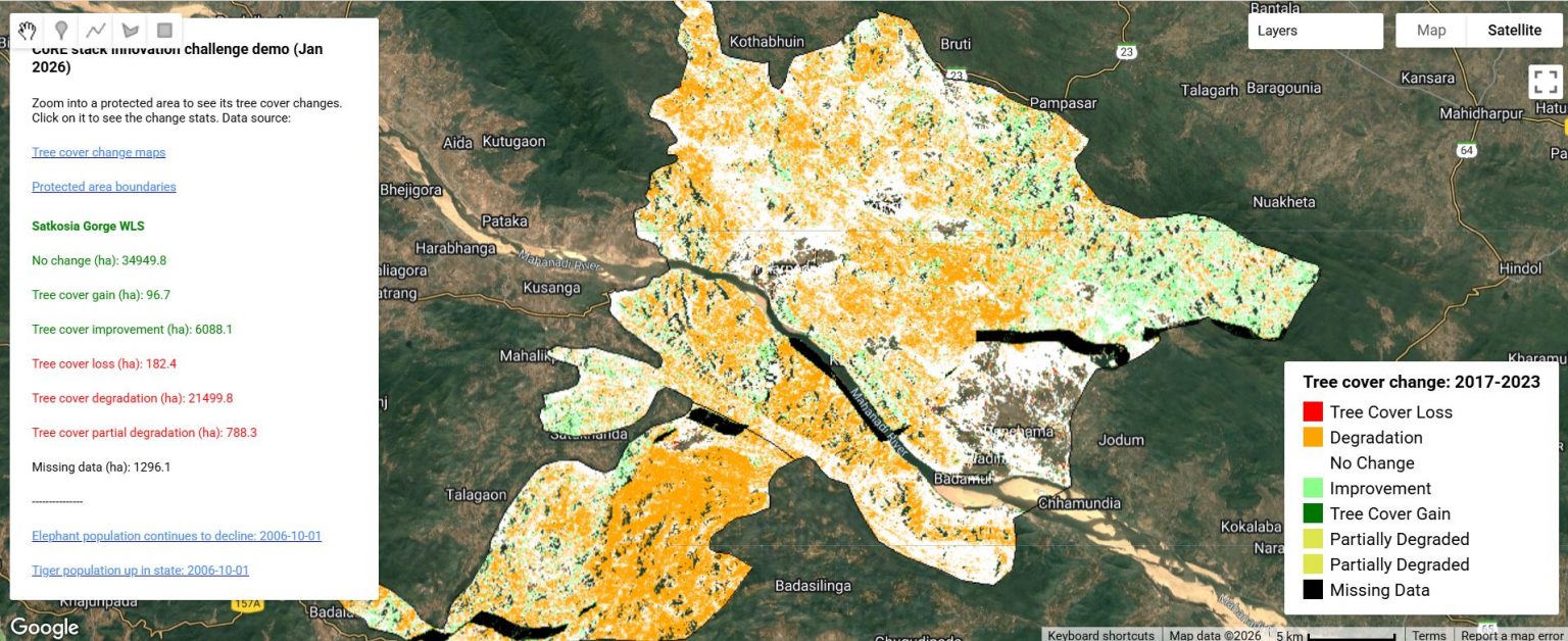 Tracker for protected areas – CoRE Stack